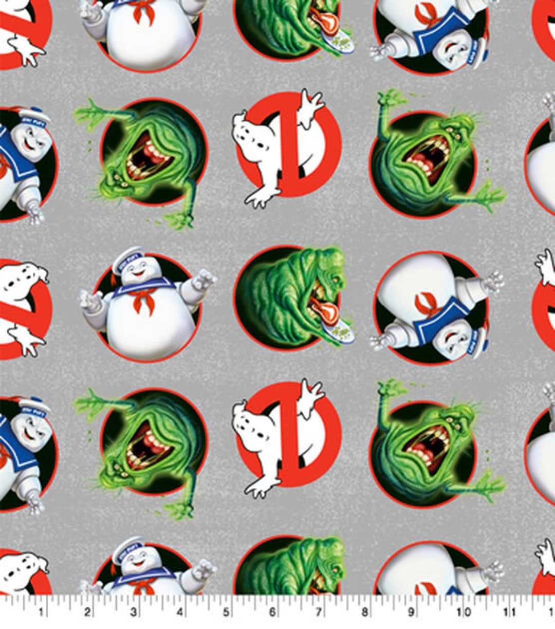 Ghostbusters Creepy Toss Fabric by Half Yard, Fat Quarter, Ghostbuster ...