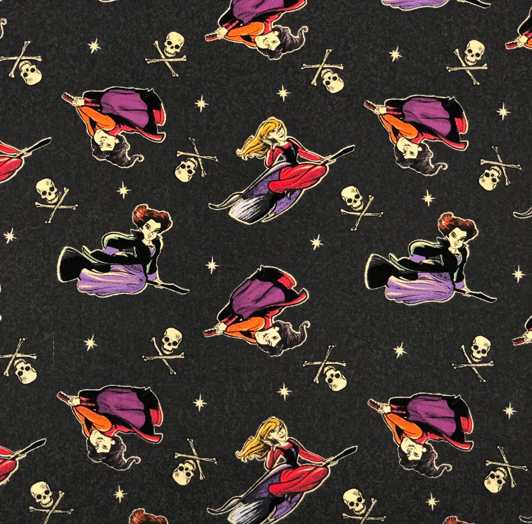 Hocus Pocus Fabric by Half Yard Fat Quarter, Disney Halloween Witches ...