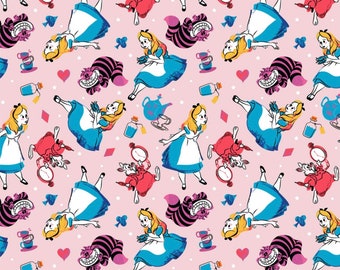 Alice in Wonderland Fabric the White Rabbit With Red by Pond Ripple ...