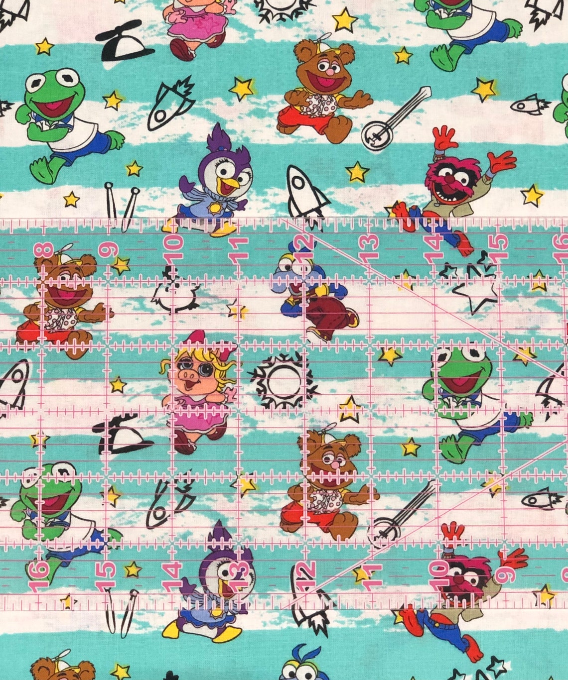 Muppet Babies Playing Fabric by Half Yard Fat Quarter Miss | Etsy