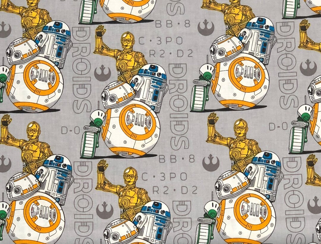 Star Wars Droids Fabric by Half Yard, Fat Quarter, Droids of the ...