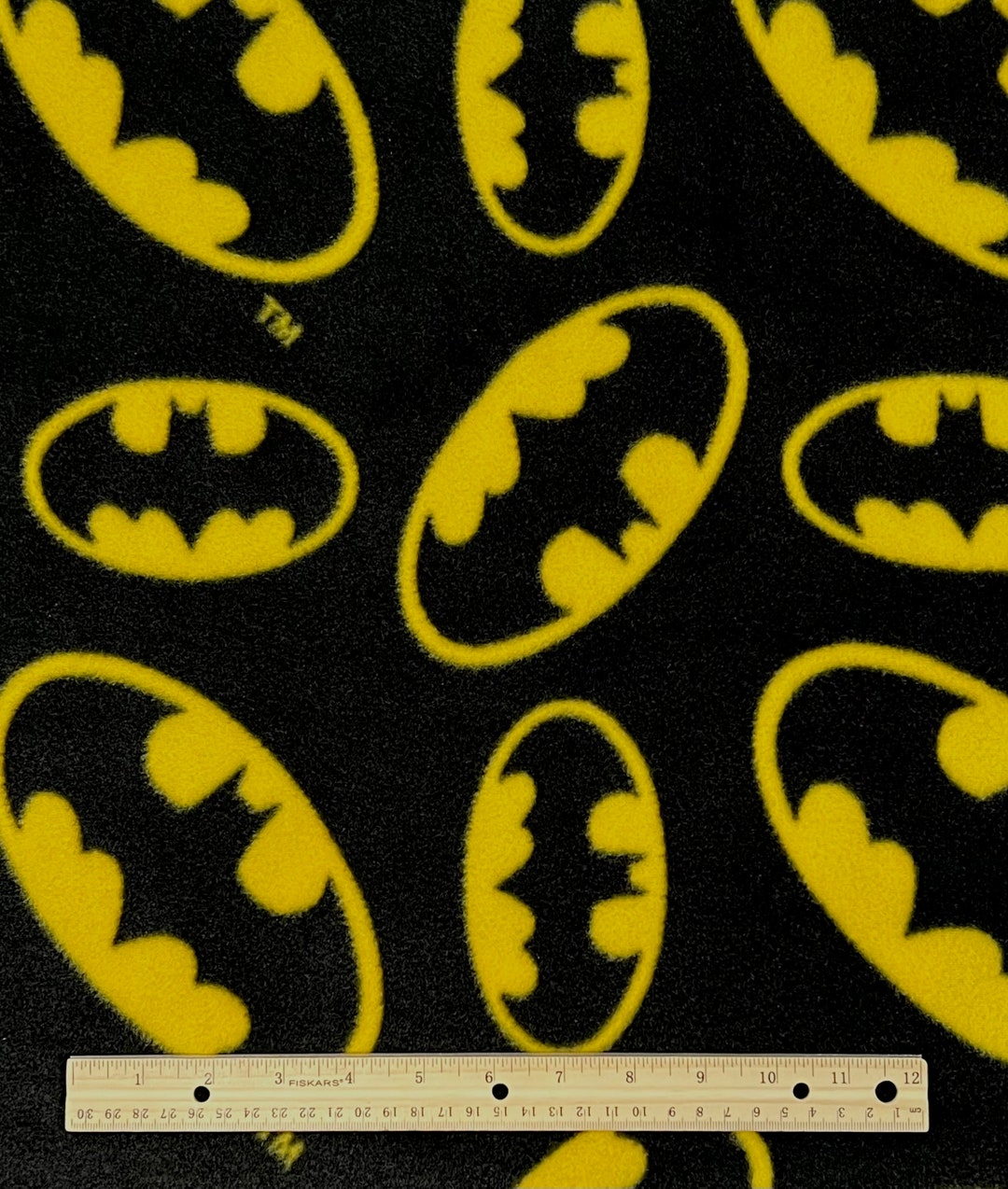 FLEECE Batman Logo Fabric by the Yard Half Yard DC Comics - Etsy