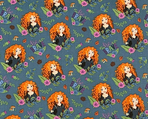 Princess Merida Brave Fabric by Half Yard Fat Quarter Merida | Etsy