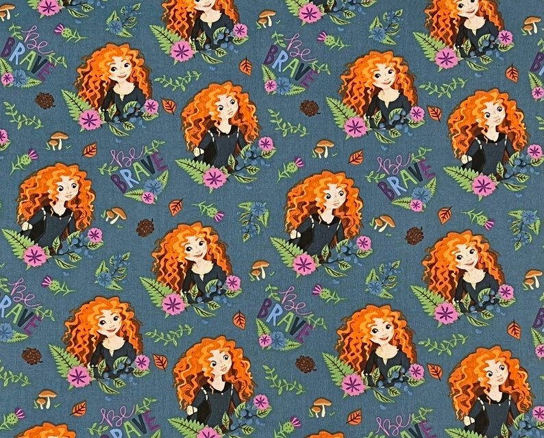 Princess Merida Brave Fabric by Half Yard Fat Quarter Merida | Etsy