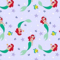 Ariel Princess and Moon - 8x8 Craft Sewing Cotton Fabric Block - Etsy ...