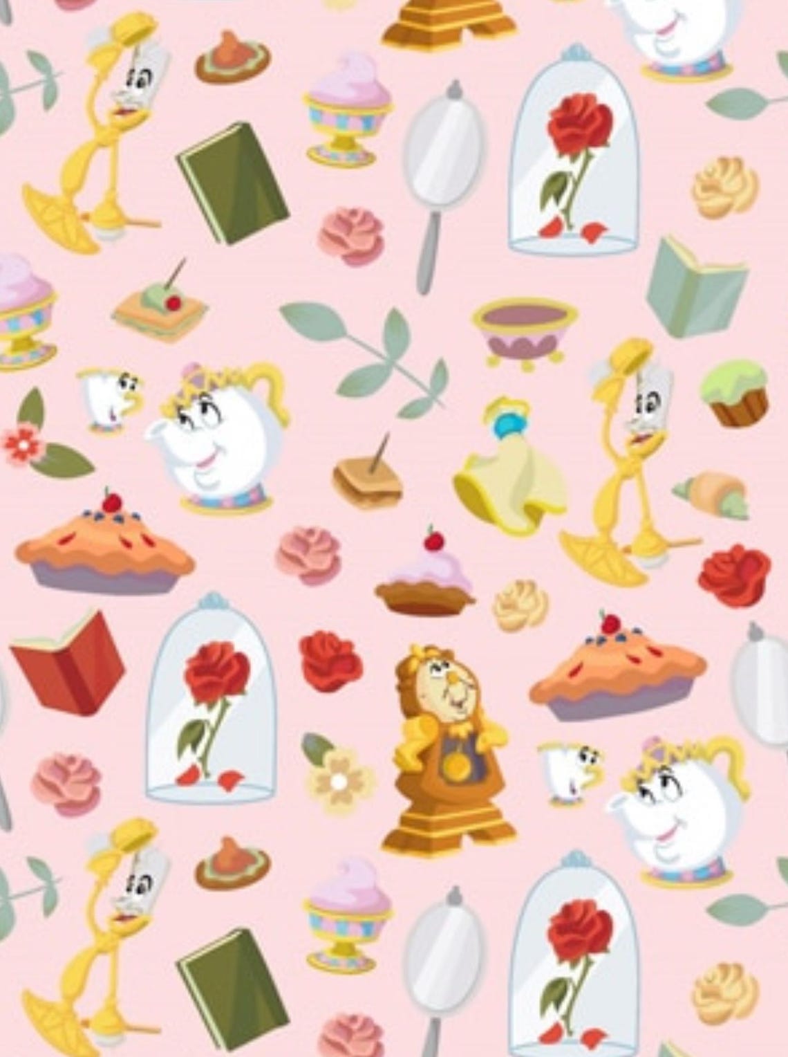 Beauty and the Beast Belle Friends 100% Cotton Fabric | Fat Quarter ...