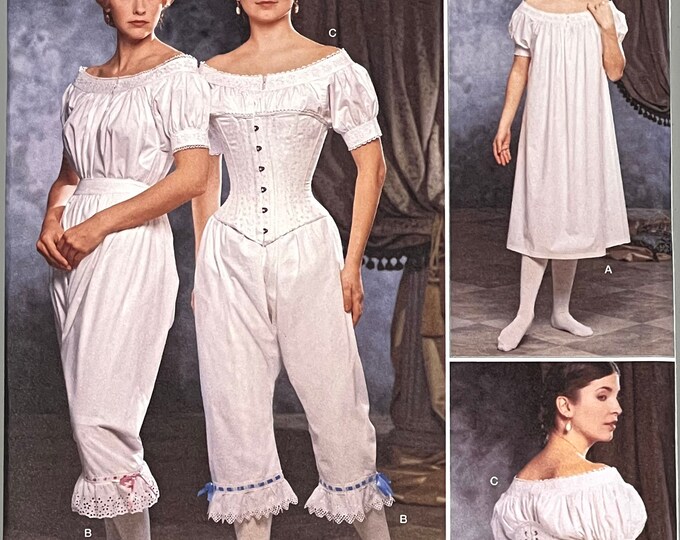 Civil War Undergarments Sewing Pattern, Misses 6 8 10 12, Simplicity ...
