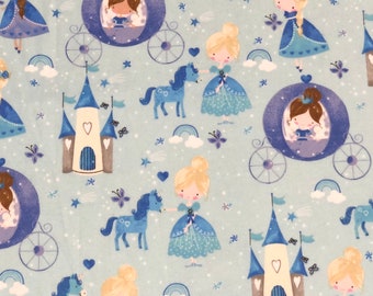 Princess Fabric Princess Fairy Land Castle Magical by Julia Dreams ...