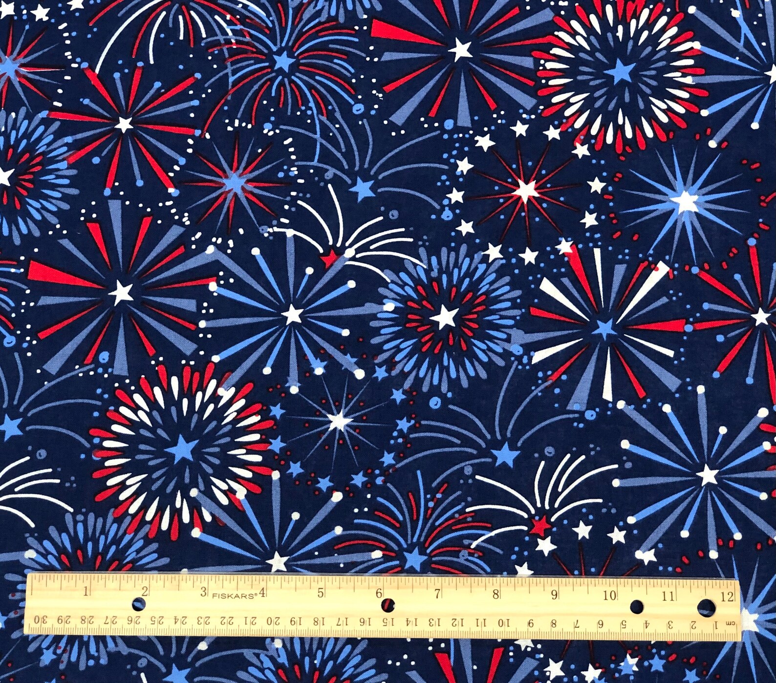Star Fireworks Blue Fabric by Half Yard Fat Quarter - Etsy UK
