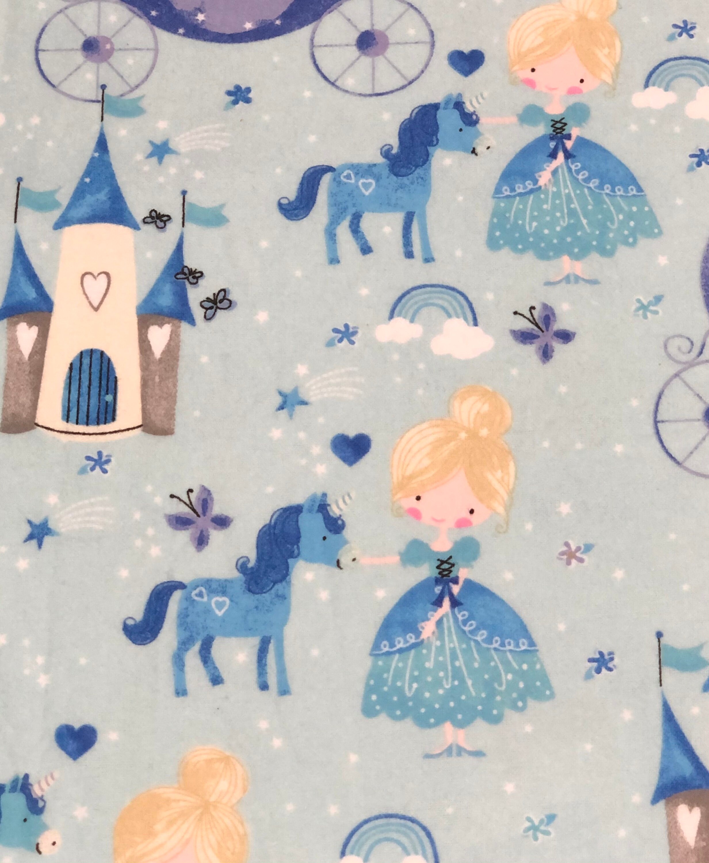 FLANNEL Fairy Princess Fabric by the Half Yard Fat Quarter - Etsy