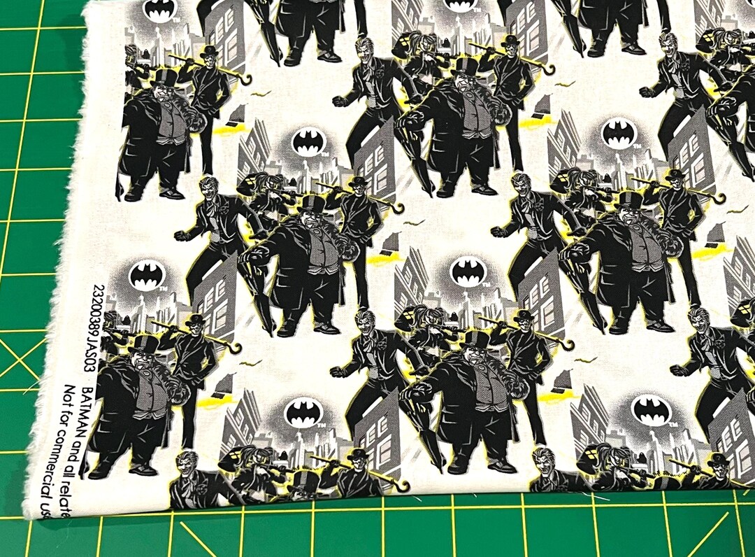Batman Villain Take Over 100% Cotton Fabric | Fat Quarter, Half Yard - Etsy
