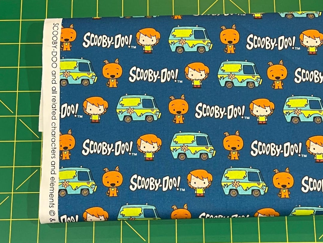 Scooby Doo Licensed Shaggy Chibi 100% Cotton Fabric | Fat Quarter, Half ...