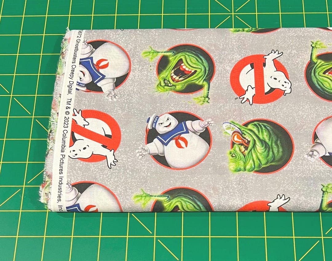 Ghostbusters Creepy Toss Fabric by Half Yard, Fat Quarter, Ghostbuster ...