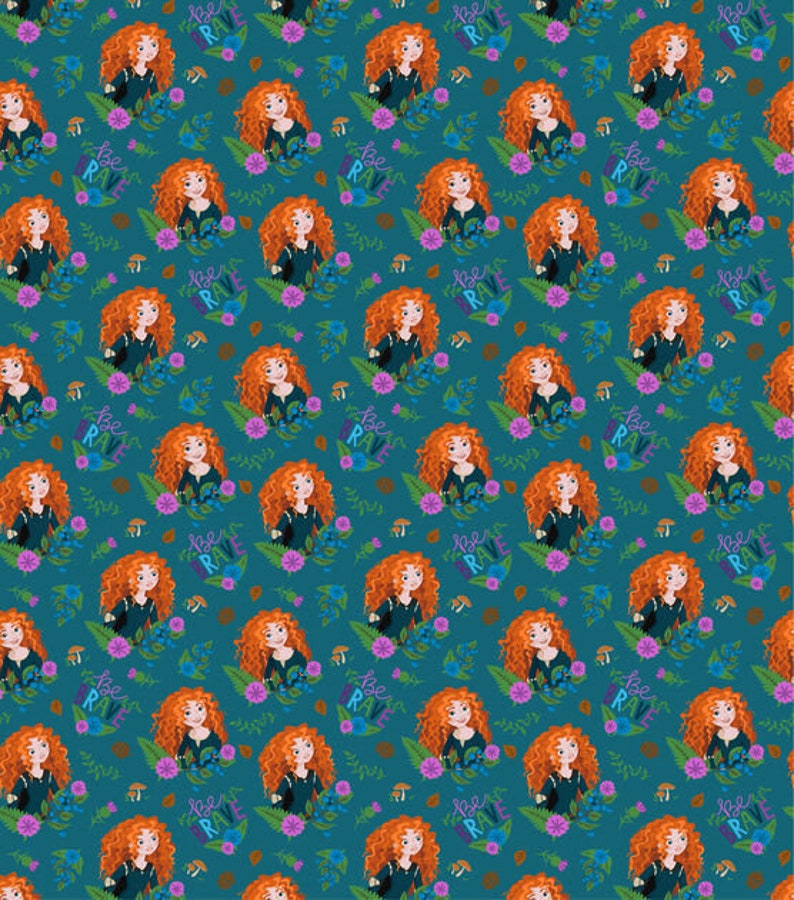 Princess Merida Brave Fabric by Half Yard Fat Quarter Merida - Etsy