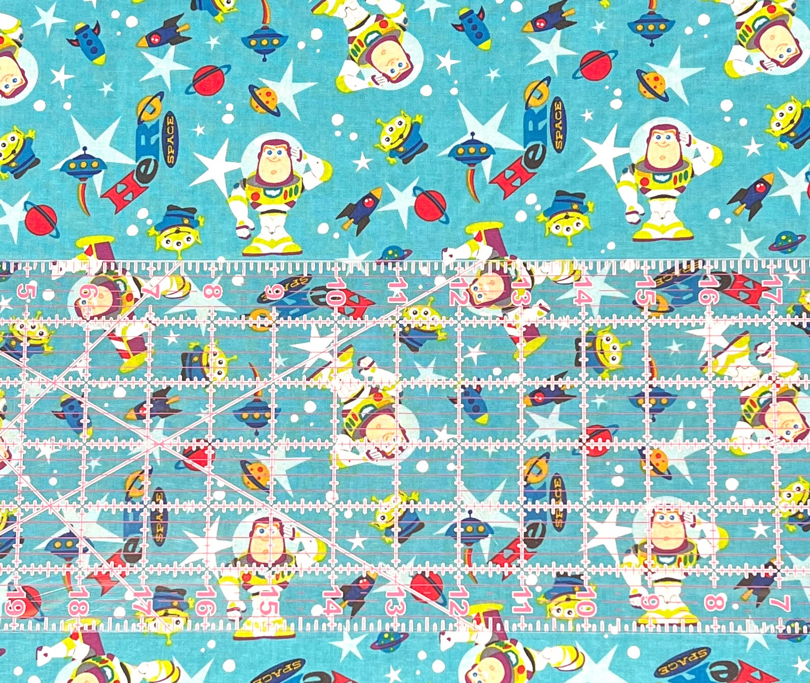 Buzz Lightyear Hero Alien Pals 100% Cotton Fabric | Fat Quarter, Half ...