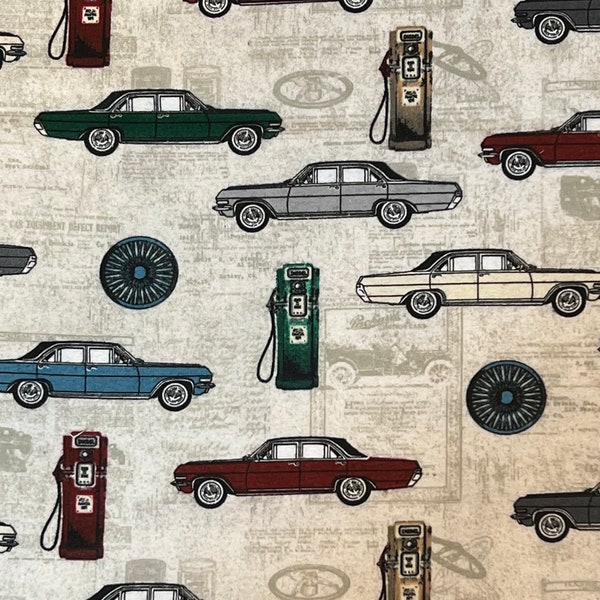 Vintage Car Fabric - Etsy