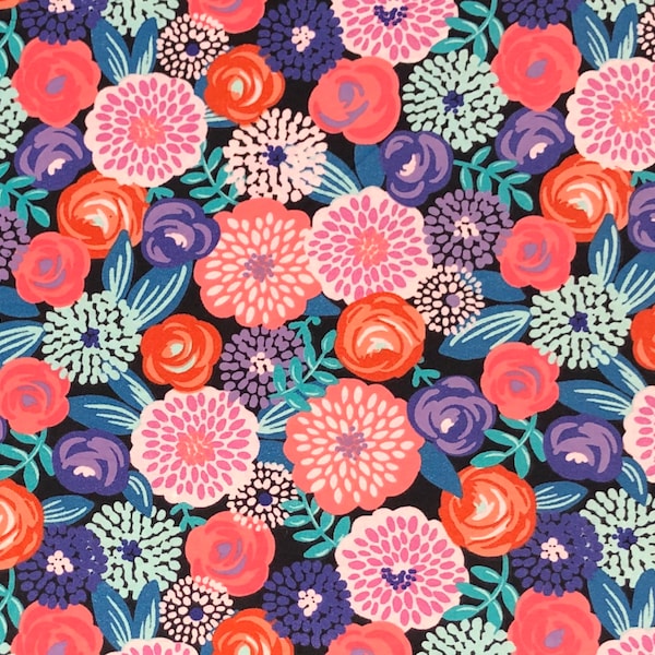 Modern Floral Fabric - Etsy