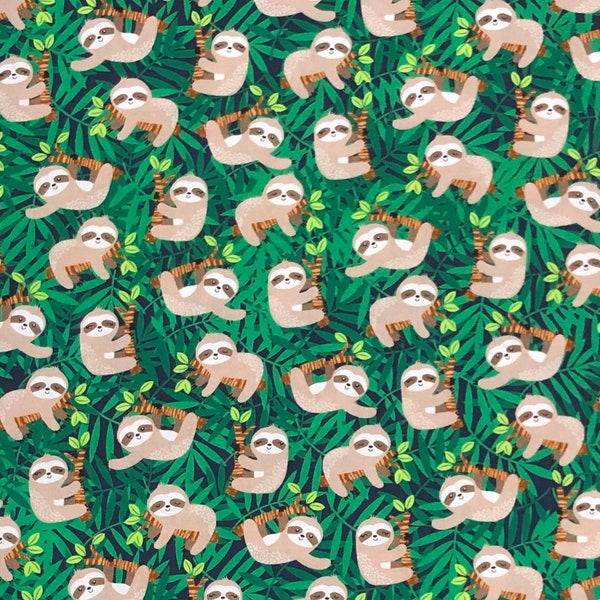 Sloth Fabric - Etsy