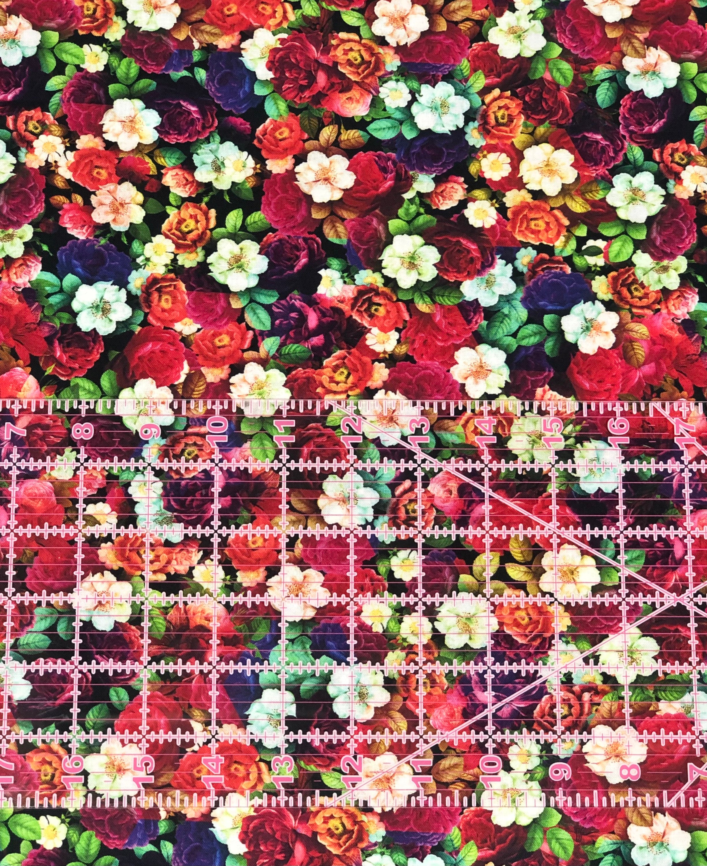 Hyper Bright Floral Fabric By Half Yard Fat Quarter Flowers | Etsy