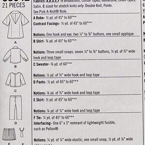 Harry Potter Doll Sewing Pattern, 18 Doll Robes Sweater Pants Skirt and ...