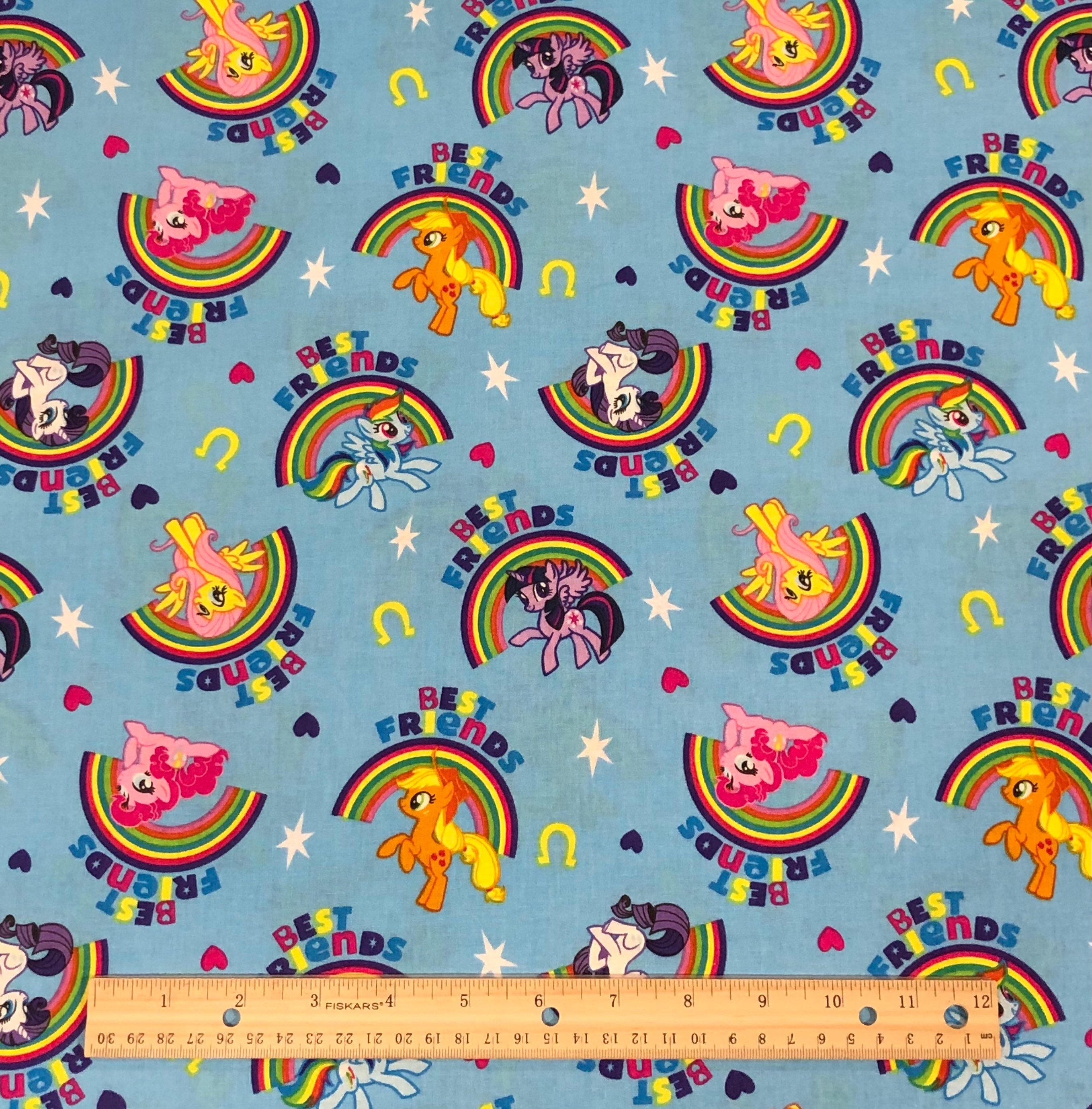 My Little Pony Fabric by Half Yard Fat Quarter Pony Pals | Etsy