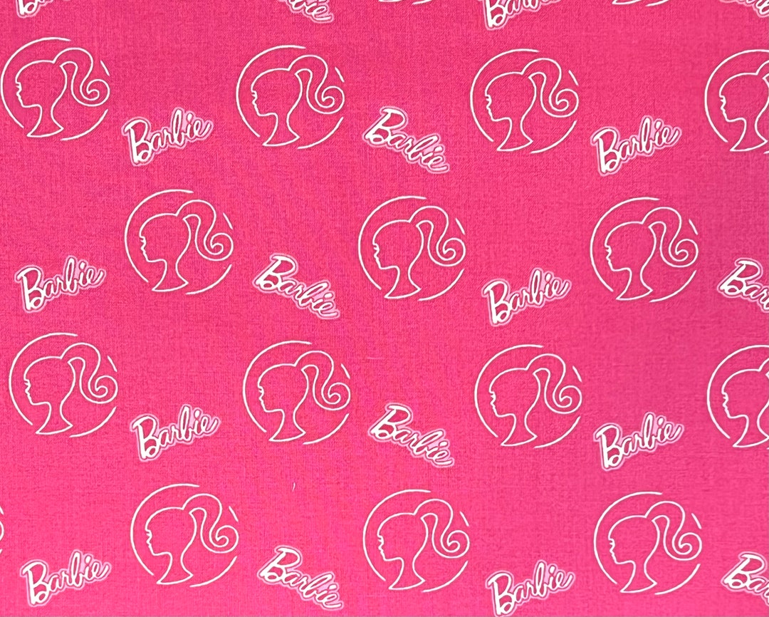 Barbie Fabric by Half Yard, Fat Quarter, Barbie Cotton Fabric, 1/2 ...