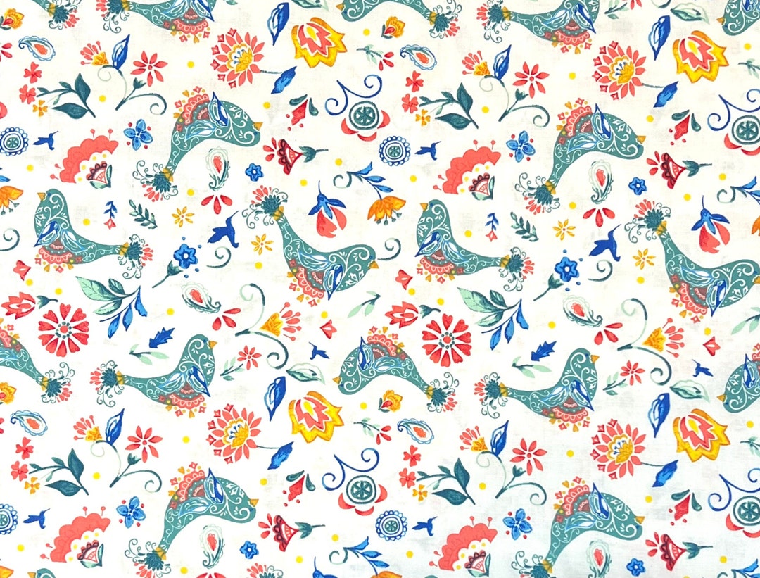 Maize White Pioneer Woman Fabric by Half Yard, Fat Quarter, Flower ...