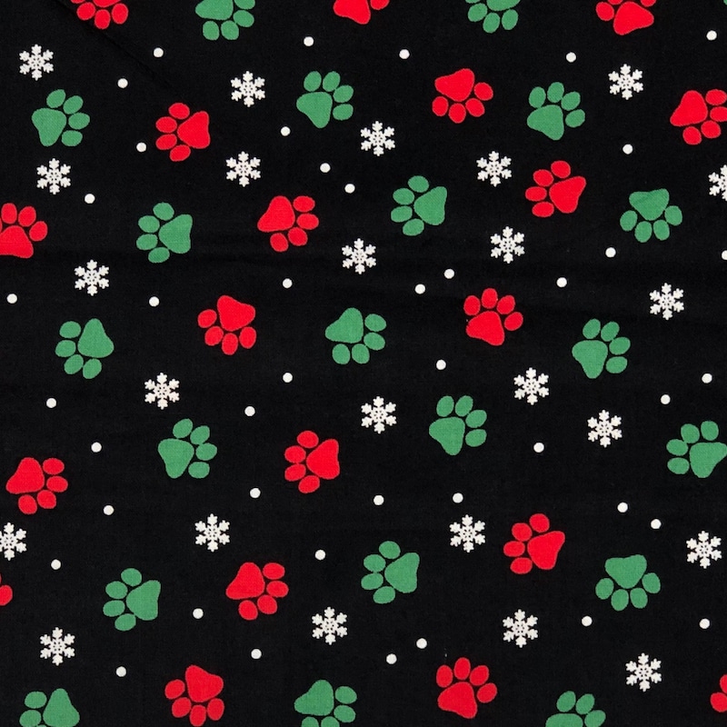 Christmas Paw Print - Etsy