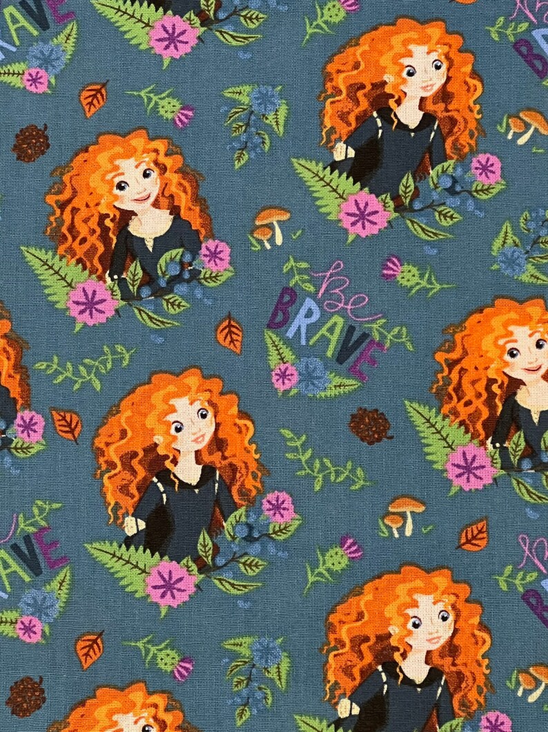 Princess Merida Brave Fabric by Half Yard Fat Quarter Merida | Etsy