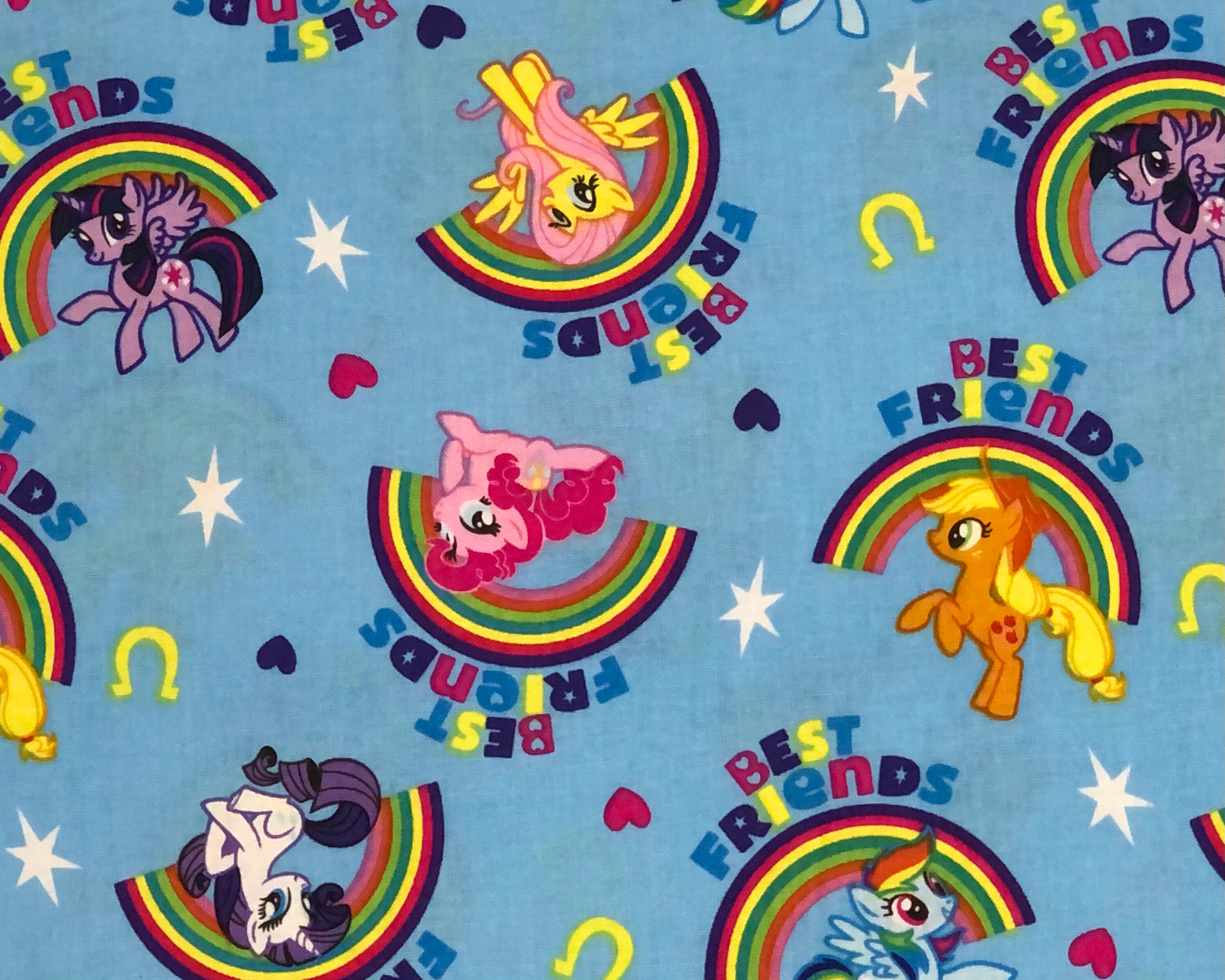 My Little Pony Fabric by Half Yard Fat Quarter Pony Pals | Etsy