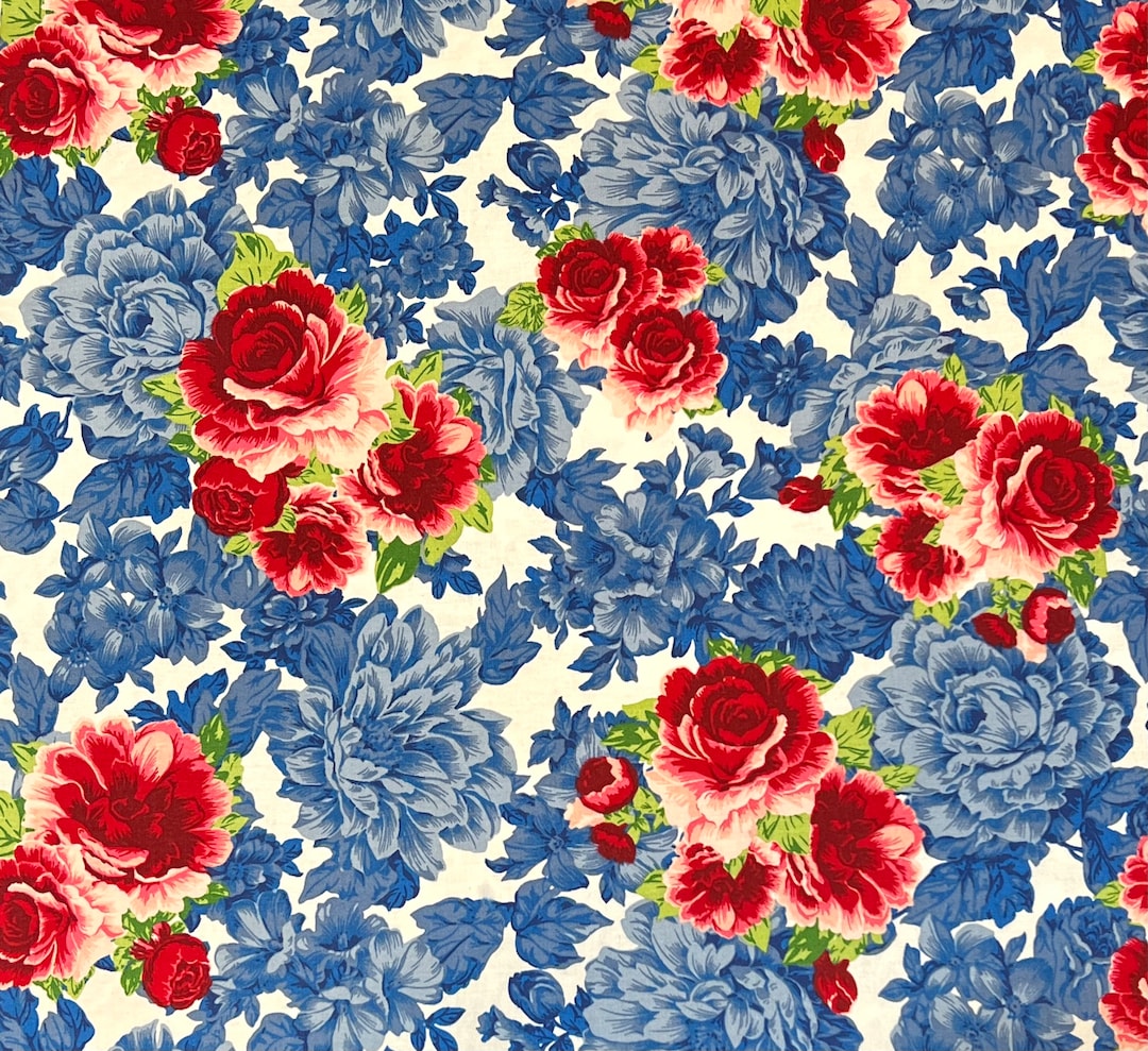 Heritage Floral Pioneer Woman Fabric by Half Yard, Fat Quarter, Flowers ...
