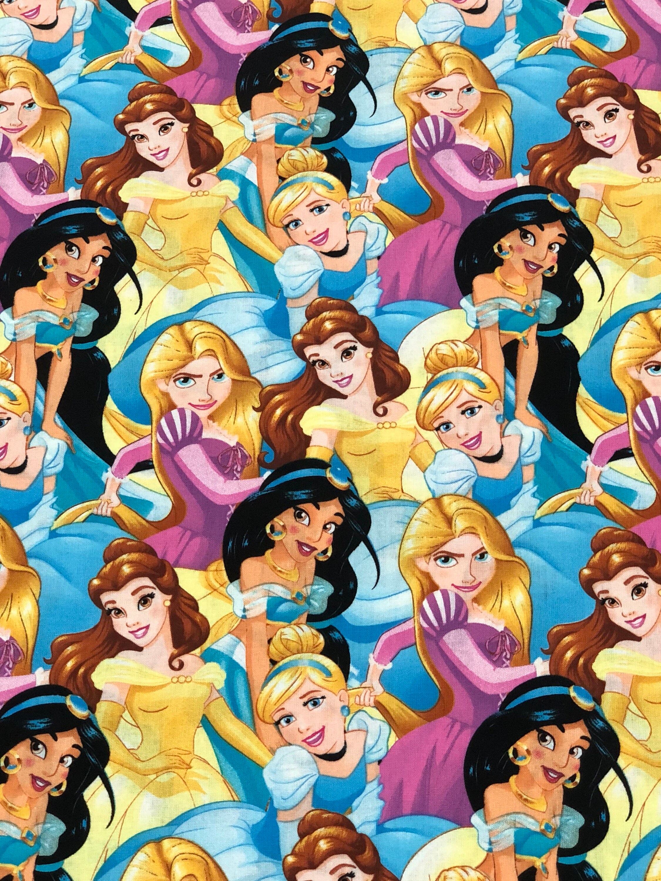 Fabric Craft Supplies & Tools Materials Belle and more Disney princess ...