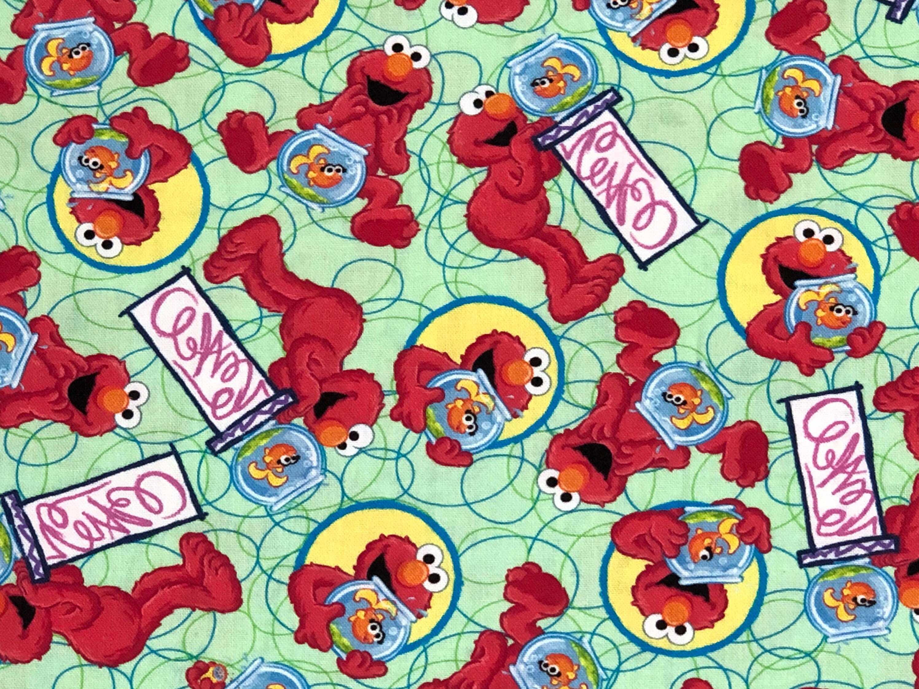 Elmo Sesame Street Fabric END OF BOLT by Half Yard Fat - Etsy