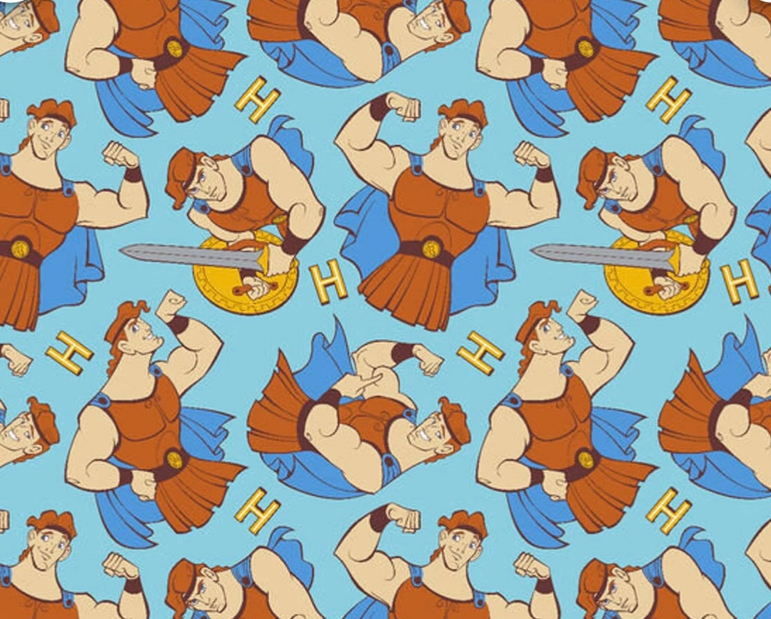 Hercules Badge Licensed Character 100% Cotton Fabric | Fat Quarter ...