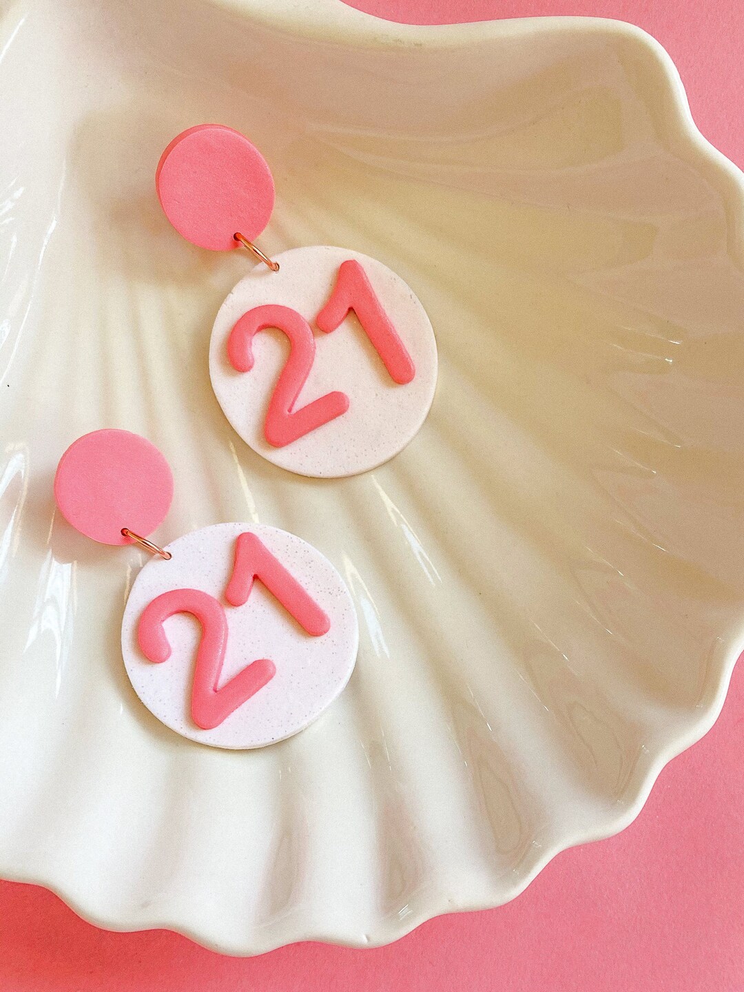 Birthday Number Custom Made Earrings Handmade Clay Earrings ...