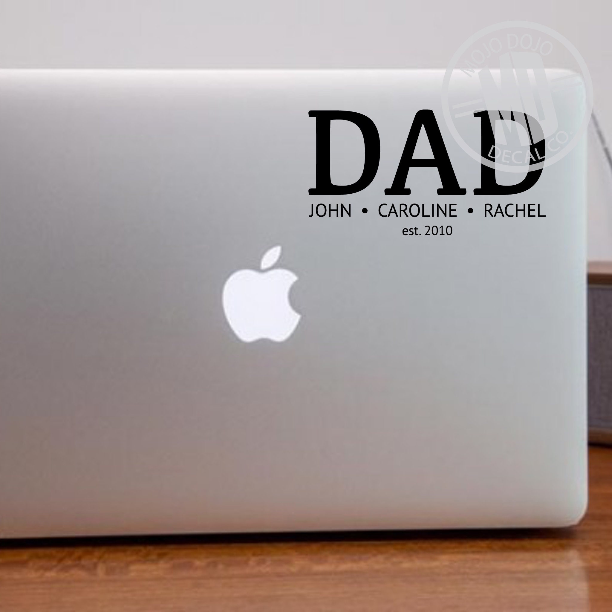 Dad with Names / Dad Decal / Father Decal / Father's Day / | Etsy