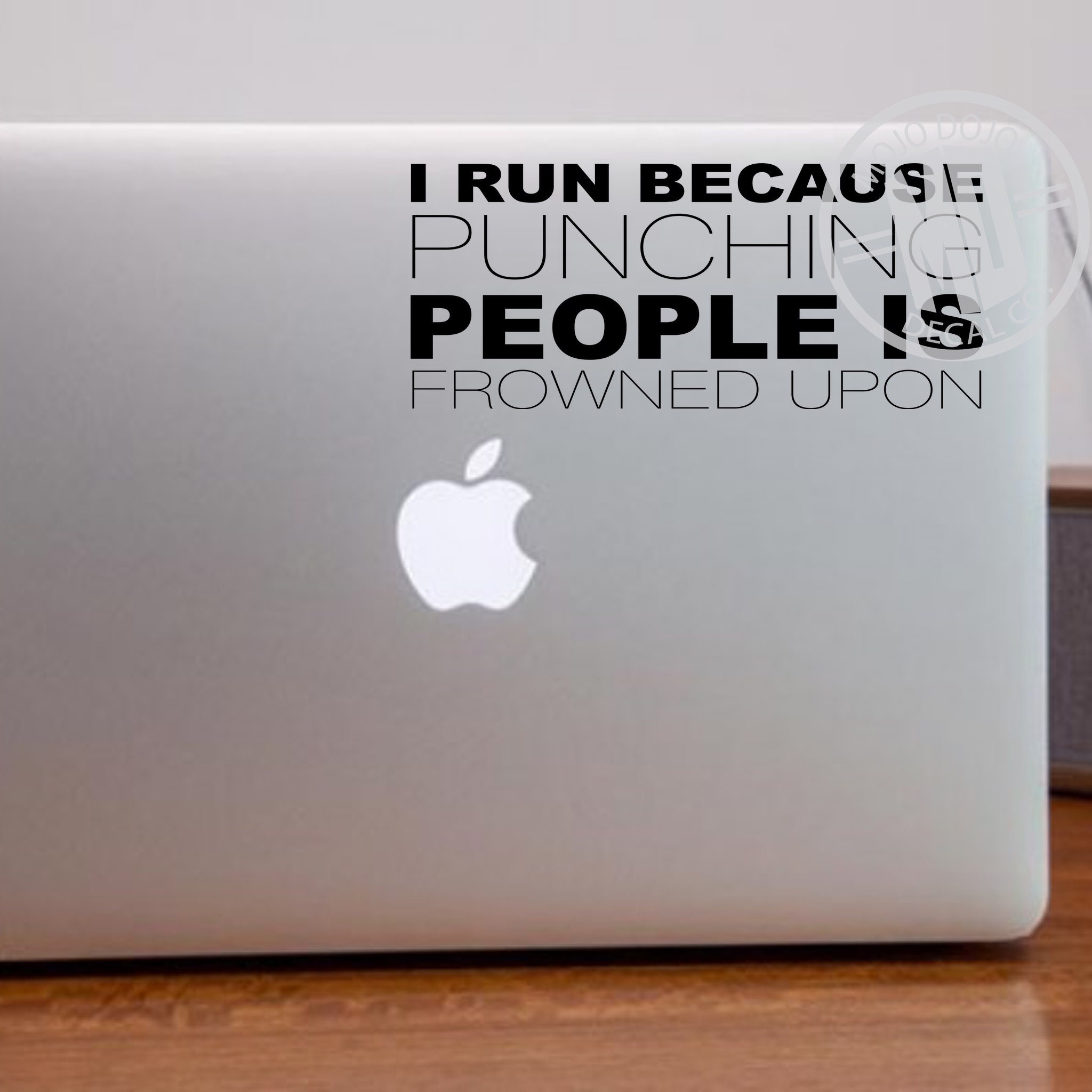 I Run Because / Running Decal / Marathon Decal / Run Decal / | Etsy