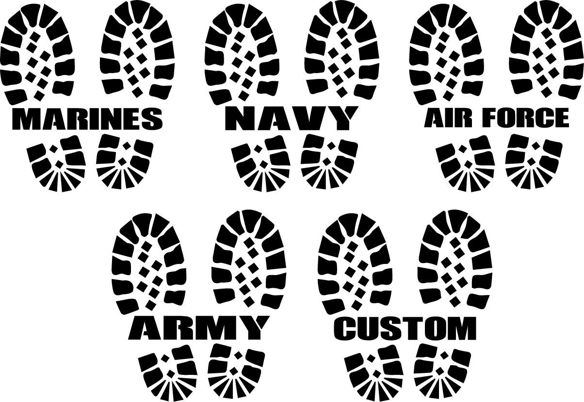 Military Boots Decal Army Boots Decal Marine Boots Decal - Etsy