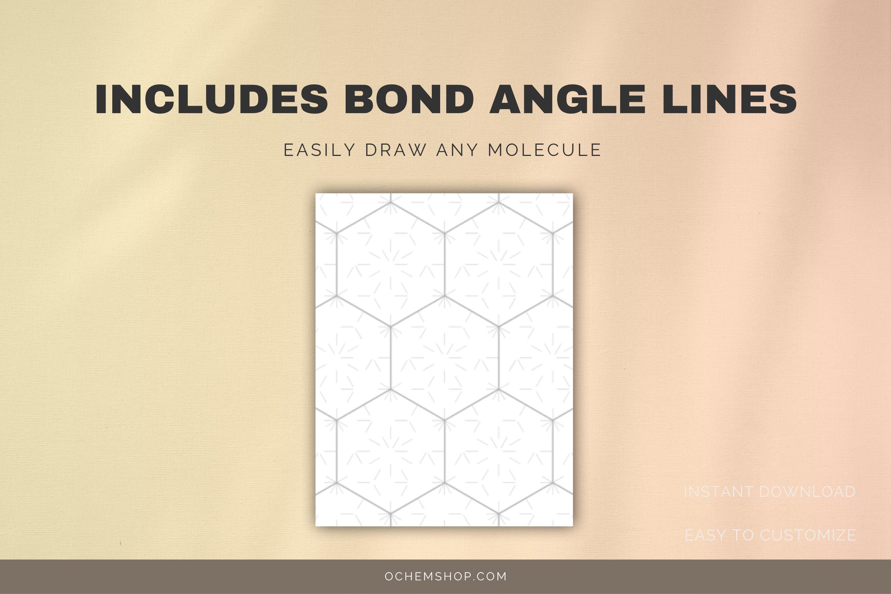 Hexagon Paper Template, Chemistry Paper Template, Hexagon Note Paper ...