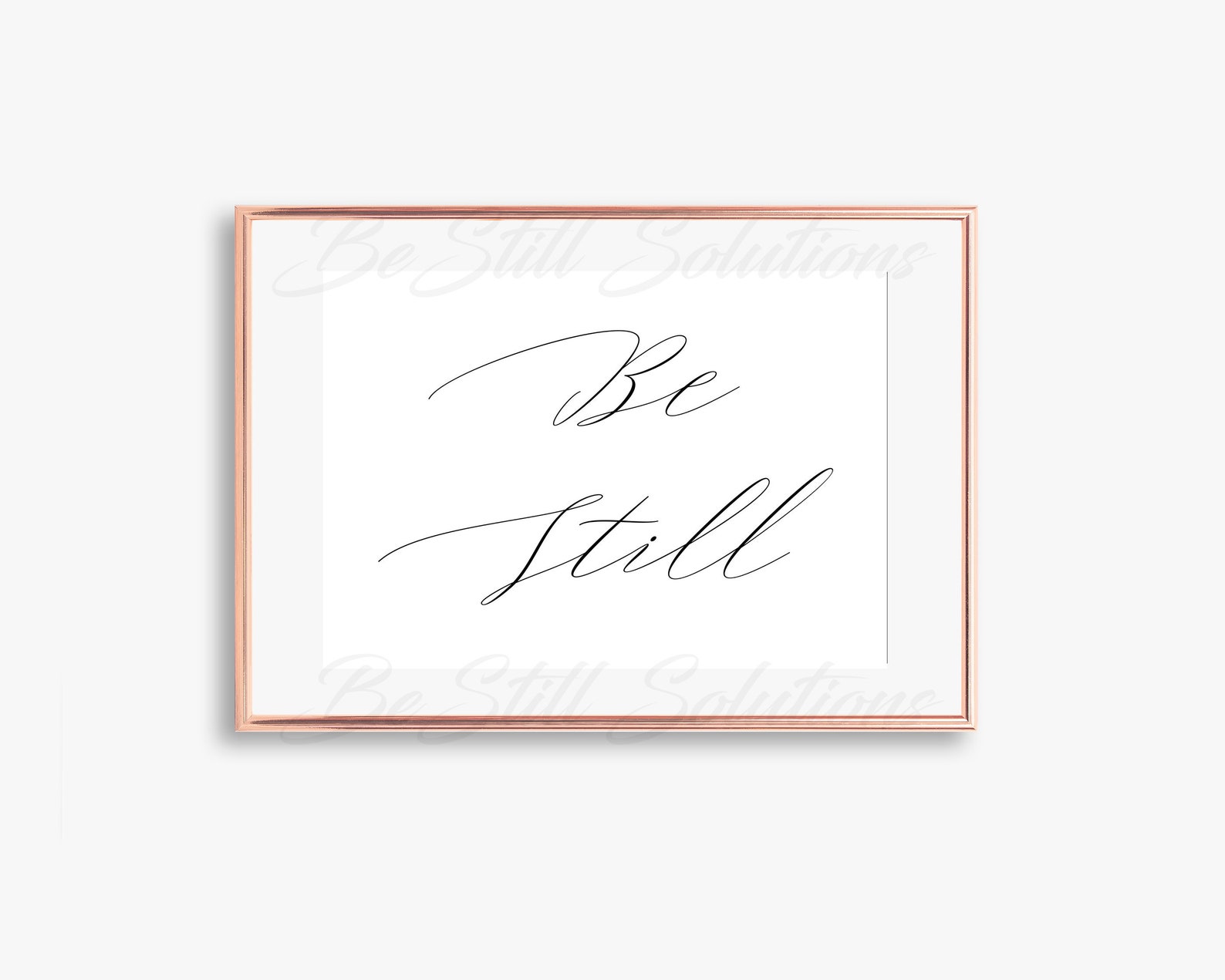 Be Still Script Wall Art | Downloadable Print | Instant Download | Wall ...