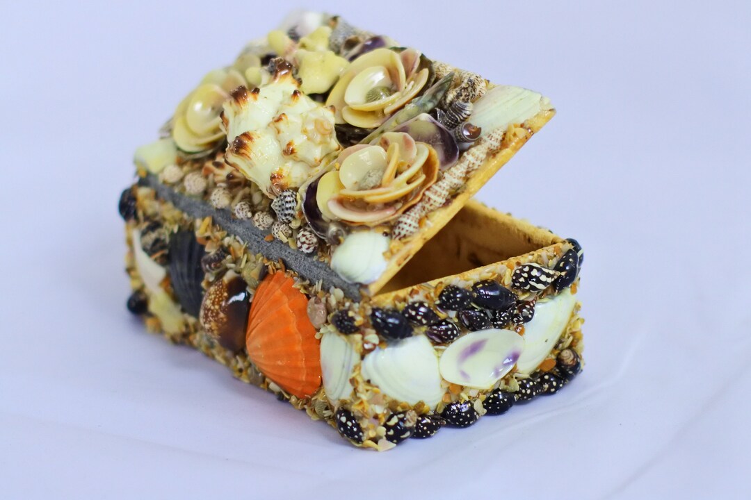 Soviet Jewelry Box Made of Shellsjewelry Box 1980s Vintage - Etsy