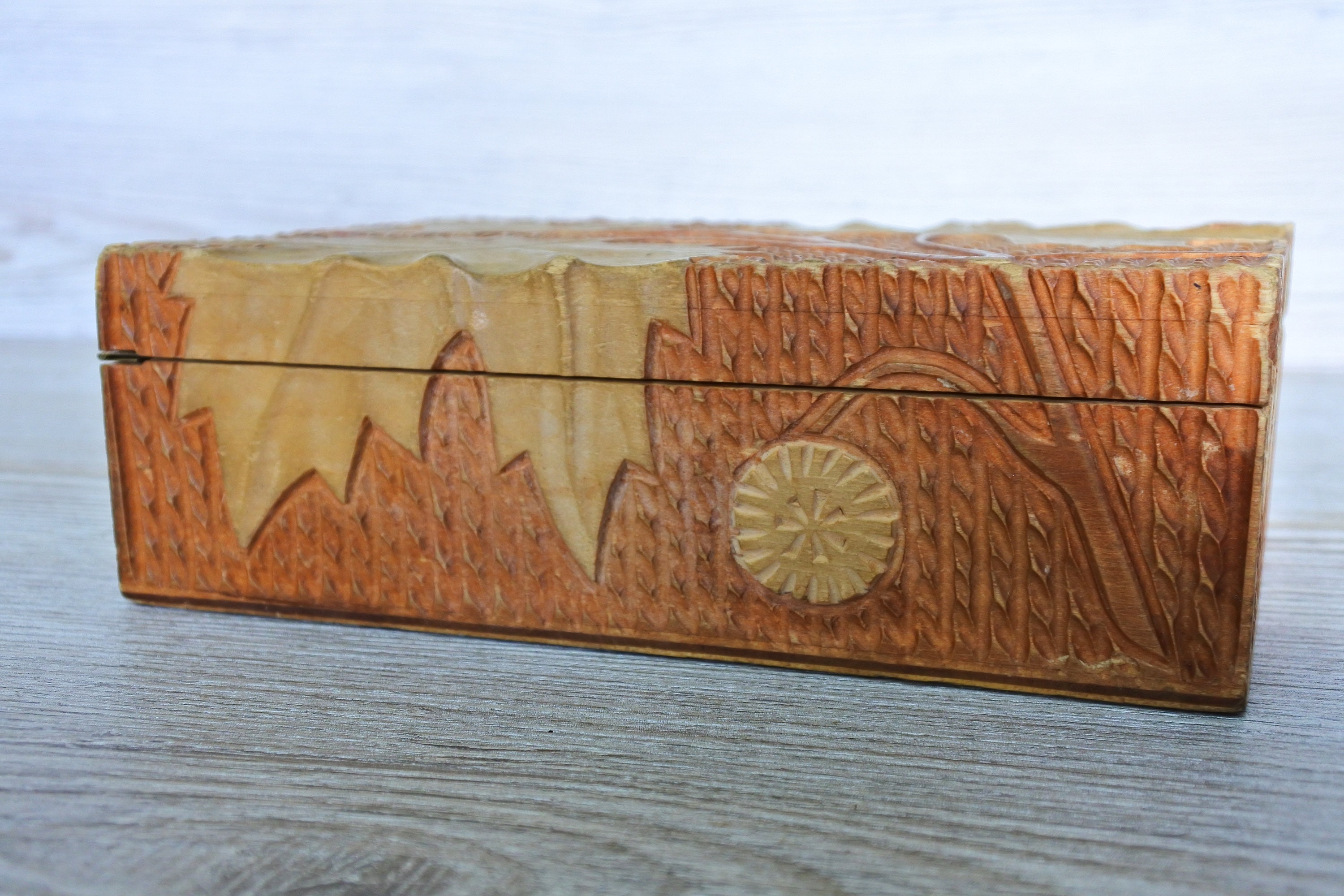 Handmade Casket Carved Casket Wooden Casket Casket Vintage - Etsy