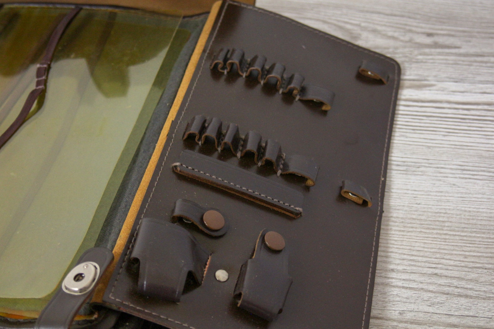 Soviet Leather Card Bag Military Organizer Bag for Field - Etsy