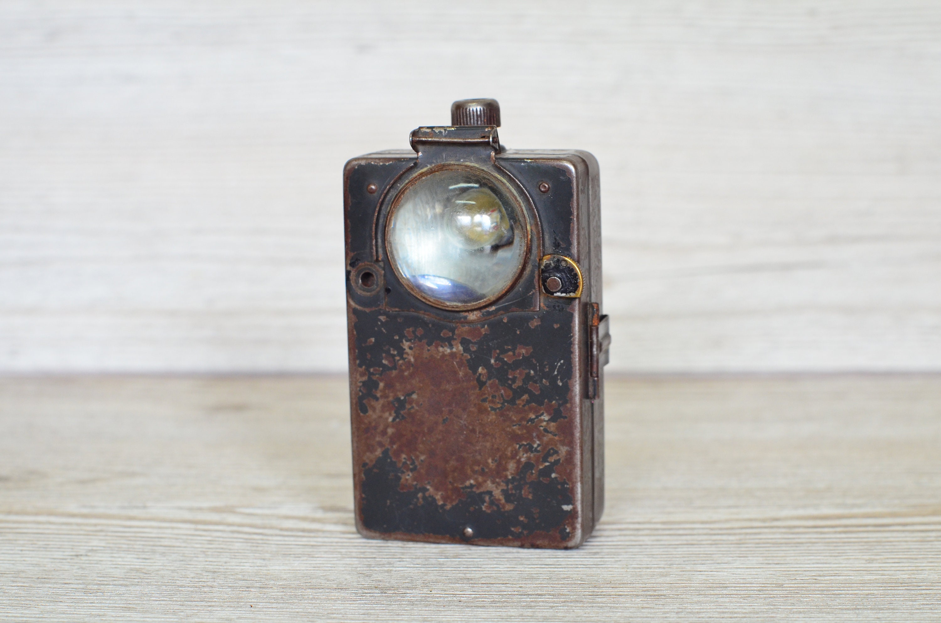 Made in the USSR, Bundeswehr lantern Old lantern Pocket lamp Lamp ...