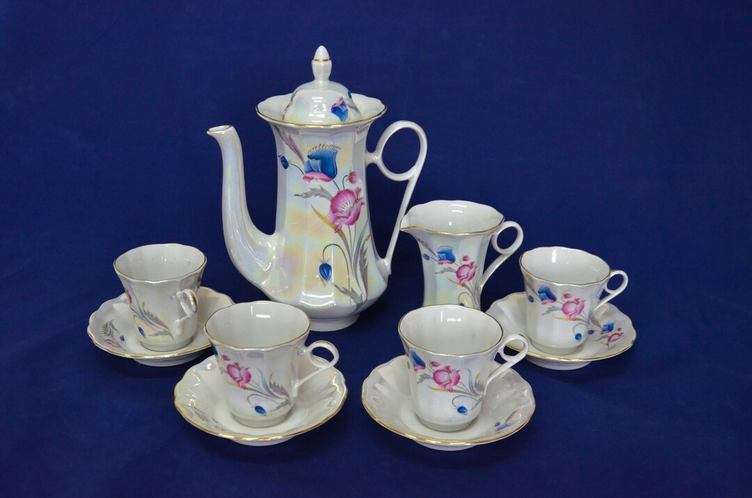 Coffee Set Coffee Set Vintage Coffee Pot Ceramic Coffee - Etsy