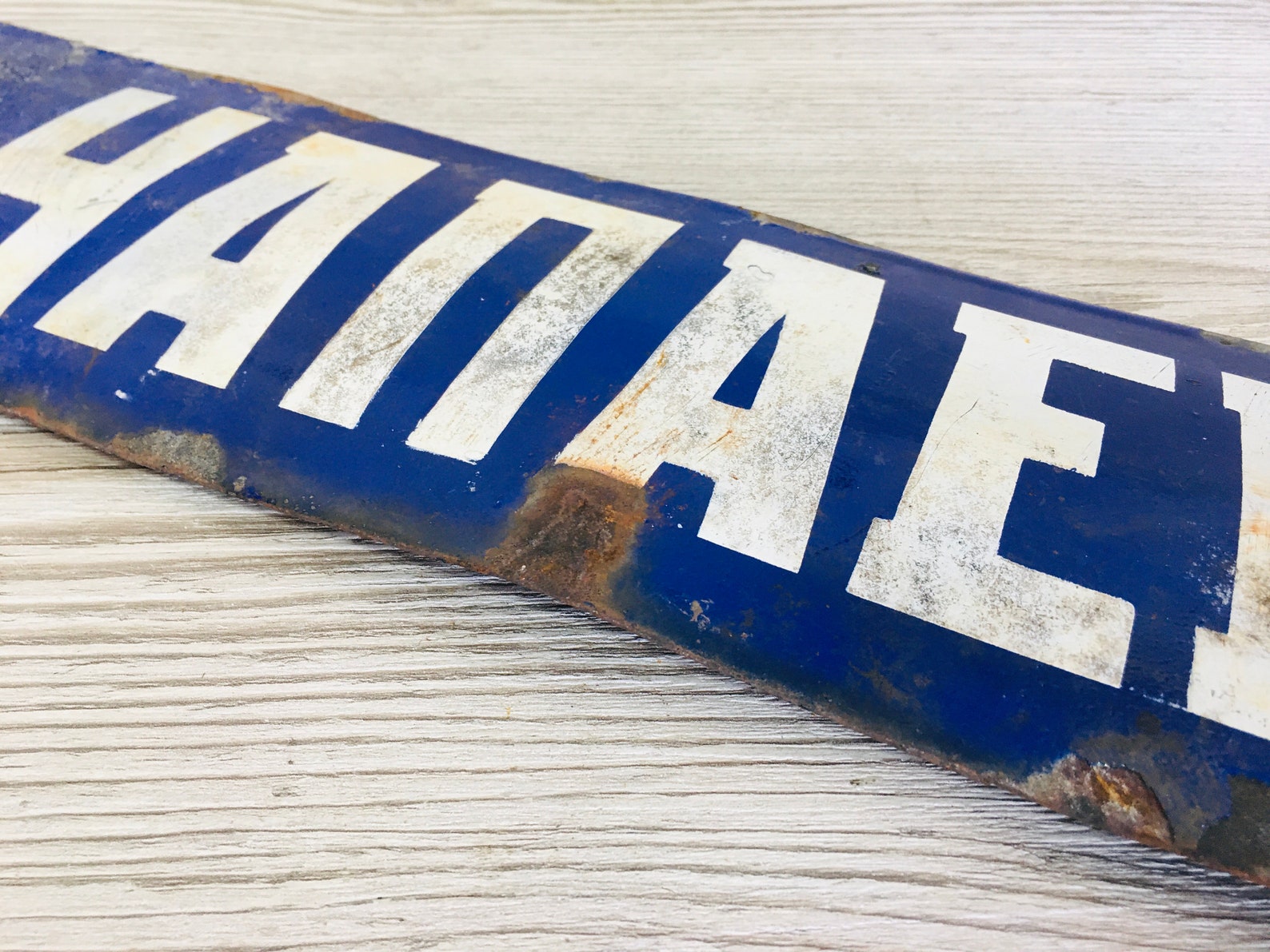 Blue Street Sign Traffic Sign Old Enamel Plaque Metal - Etsy