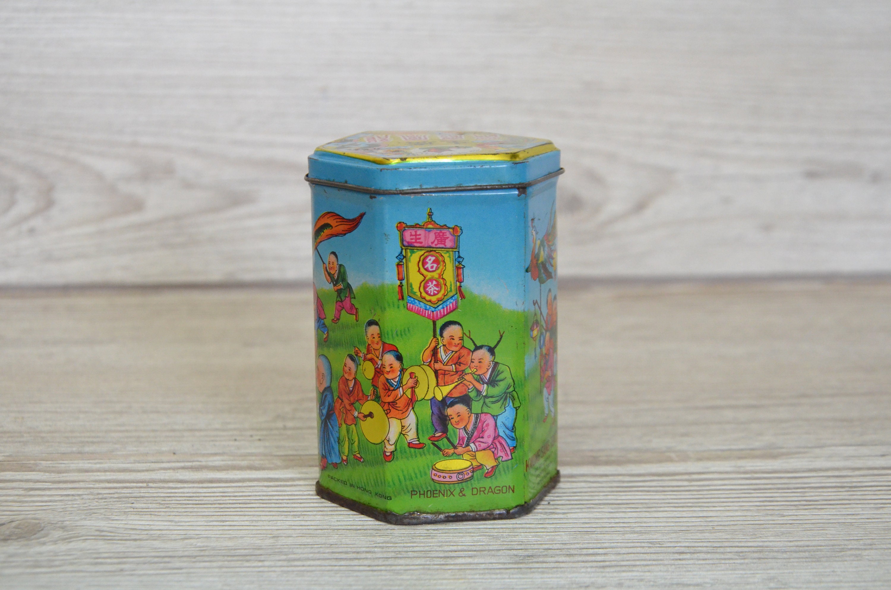 Collectible tin box Chinese tea Chinese tea box rare | Etsy