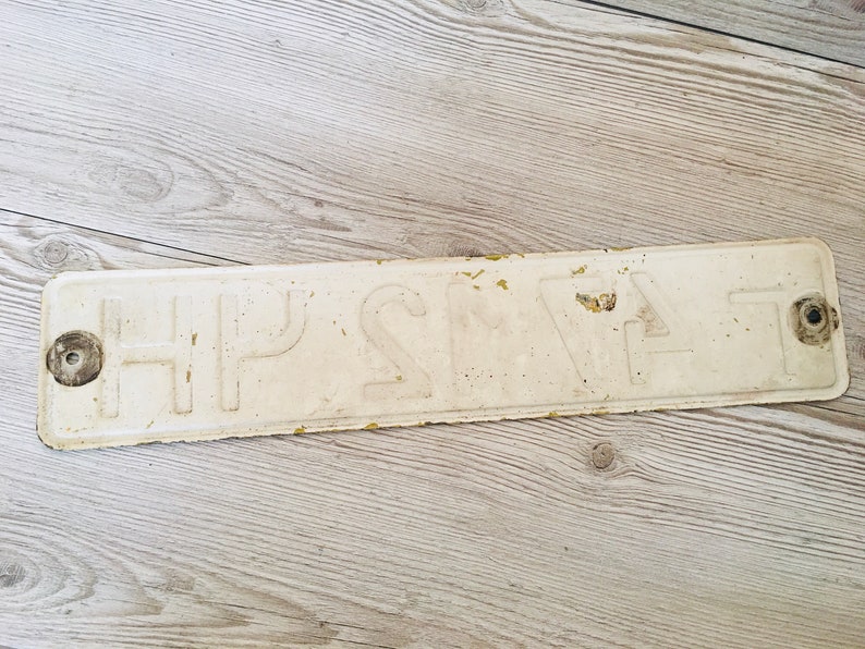 Soviet License Plate Car License Plate Vintage USSR License - Etsy