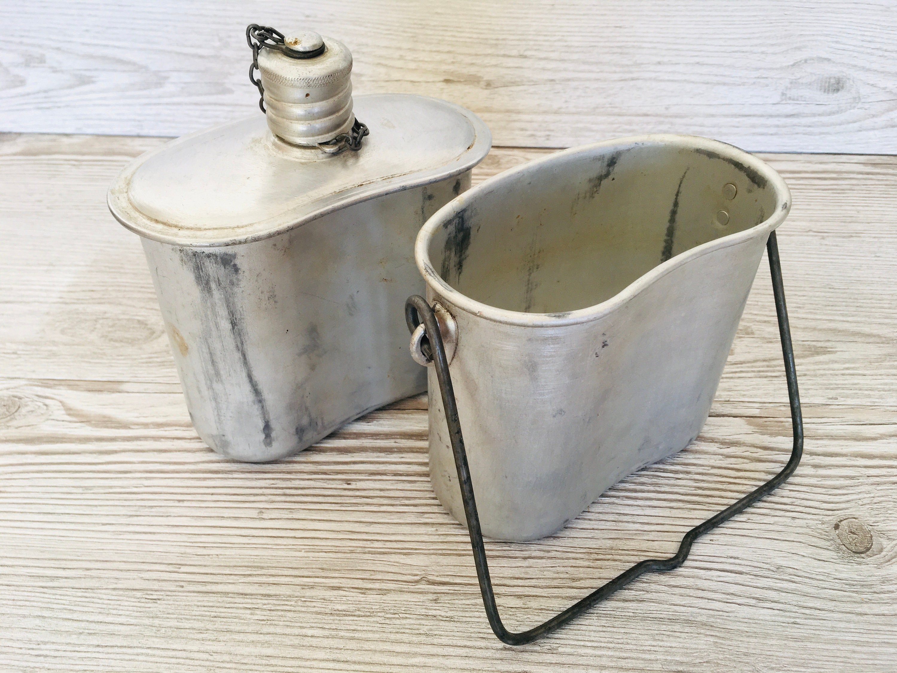 Vintage Aluminum Bottle Soviet Army Soldier Flask Soldier | Etsy