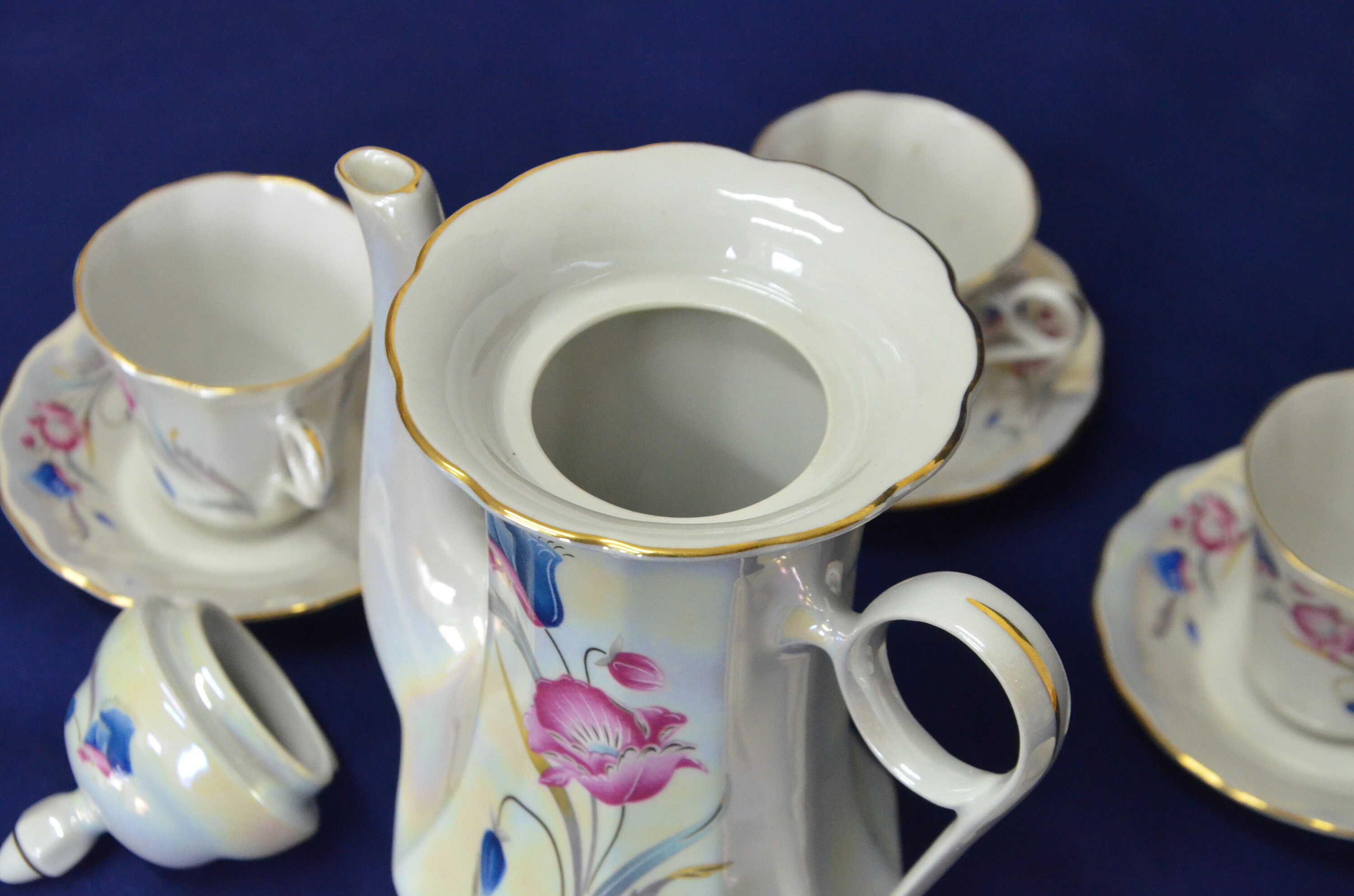 Coffee Set Coffee Set Vintage Coffee Pot Ceramic Coffee - Etsy